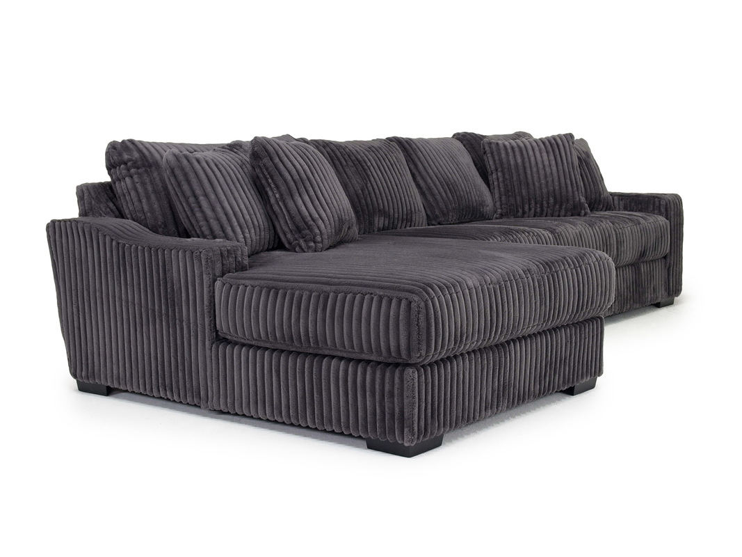 Casper XL Sofa Chaise in Pony Slate | Sectionals | Living Room