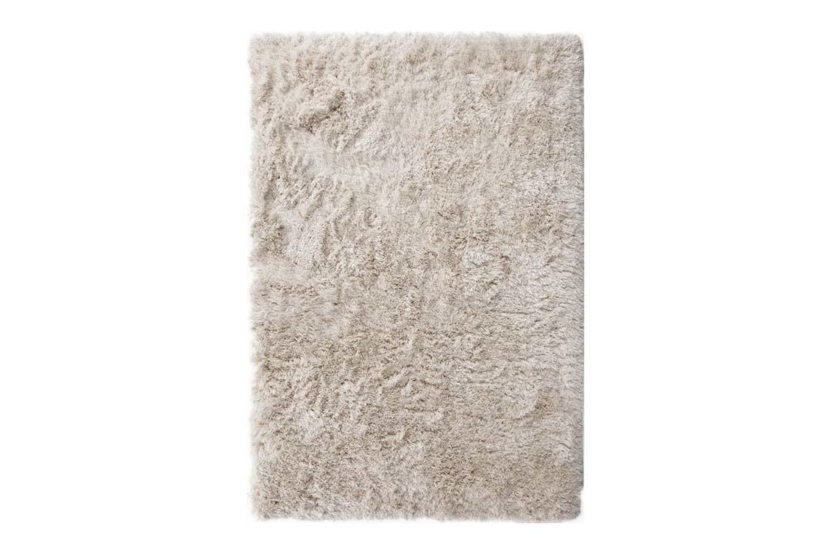 Luxe Shag Rug in Ivory, 8 X 10