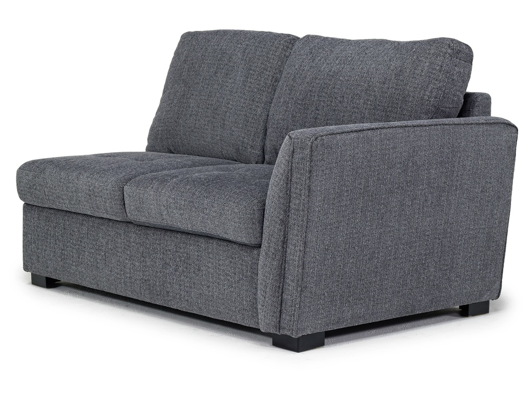 Pasadena 1 Arm Loveseat in Brimfield Denim, Right Facing | Mor Furniture
