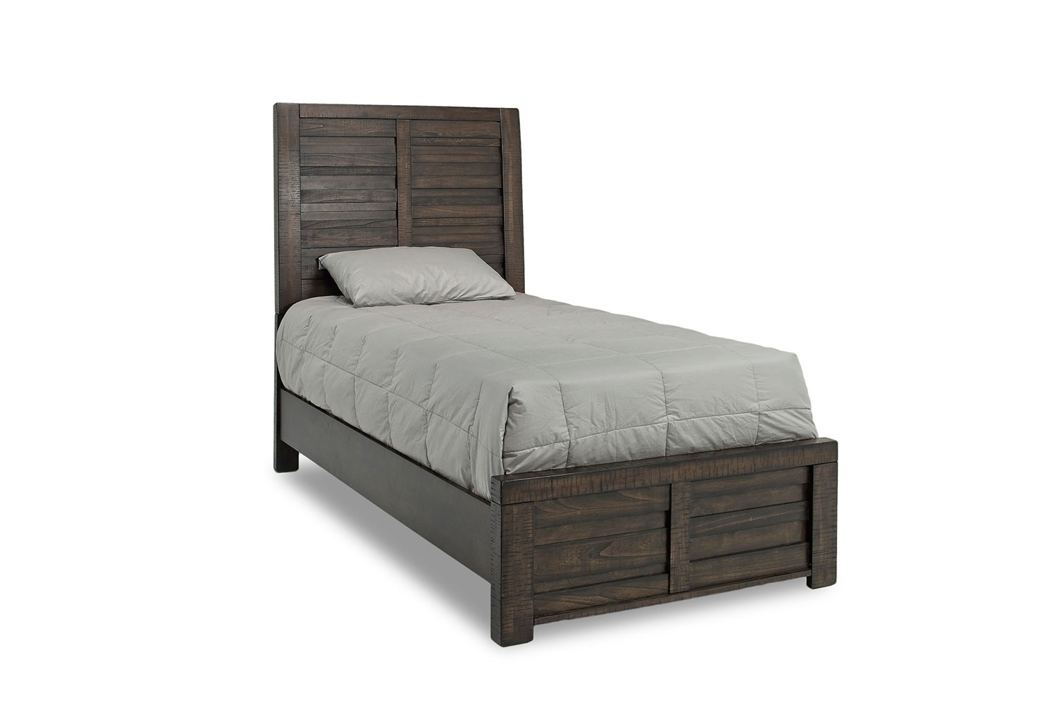 Ruff Hewn Panel Bed in Brown, Twin | Beds | Bedroom